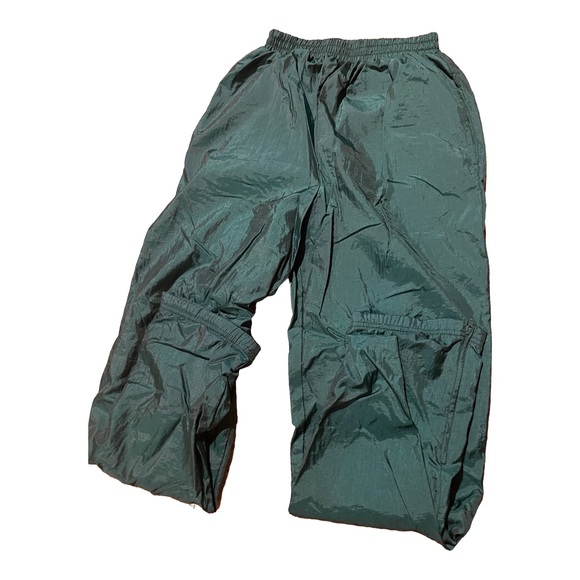 Pants & Jumpsuits | Vintage Cyan Green Windbreaker Track Pants Womens ...